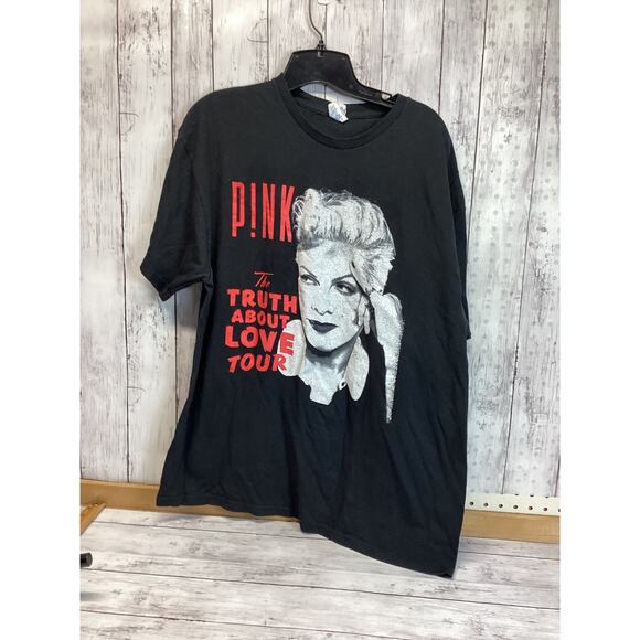 PINK Victoria's Secret | Shirts | Pink The Truth About Love Tour Shirt ...